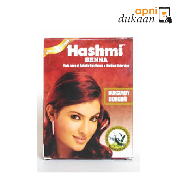Hashmi henna Burgundy 10gm - 6 sachets - Apni Dukaan