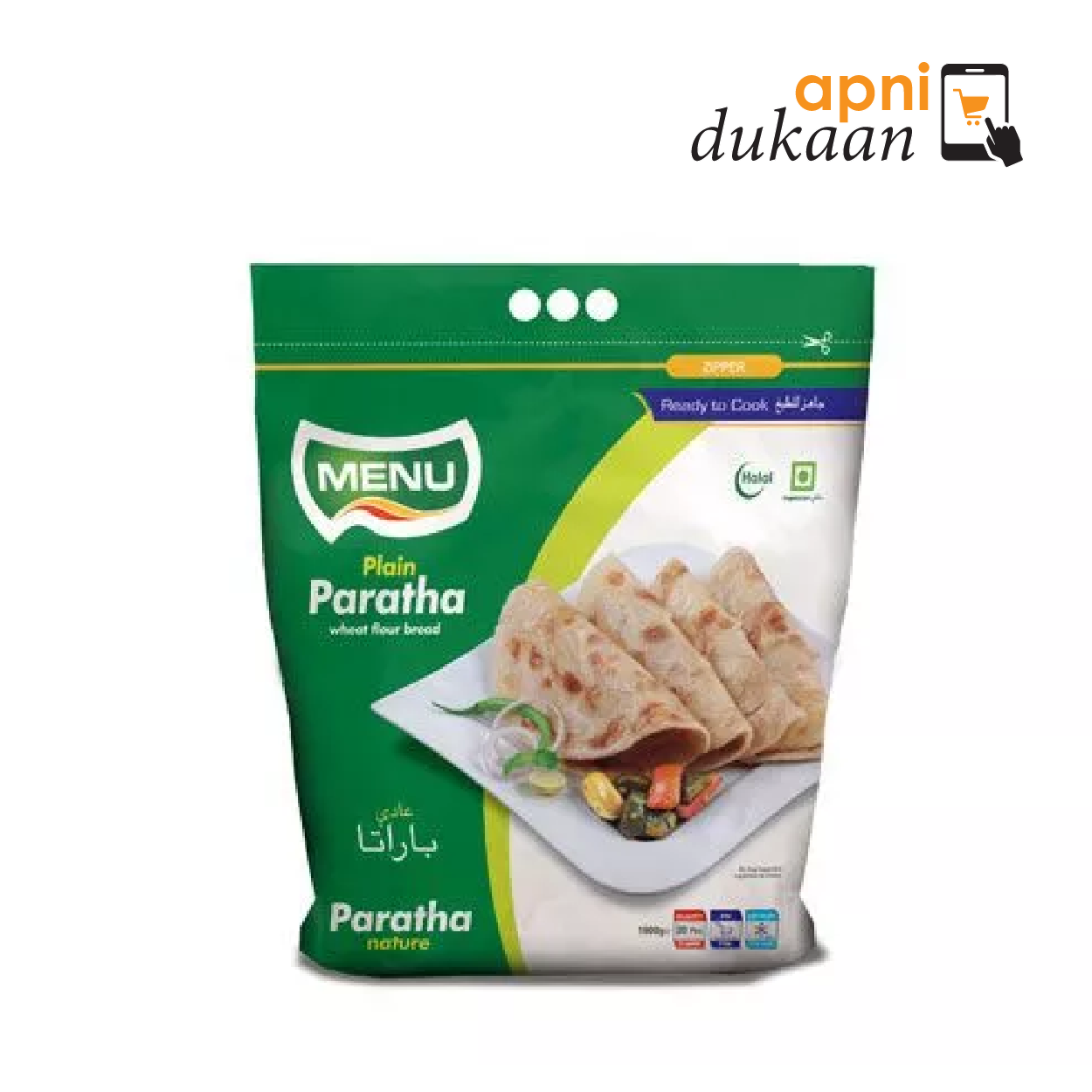 Menu Plain Paratha 30 Pieces - Apni Dukaan